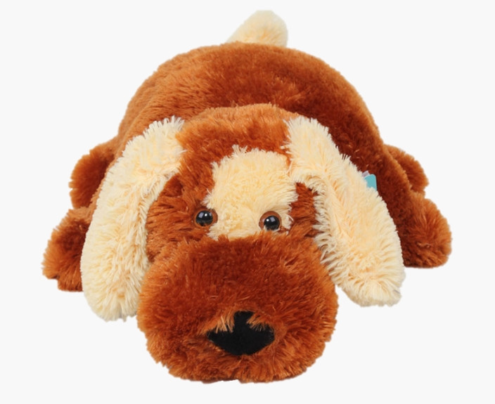 М'яка іграшка-подушка Alina Toys собачка Шарик 55 см коричневий ...