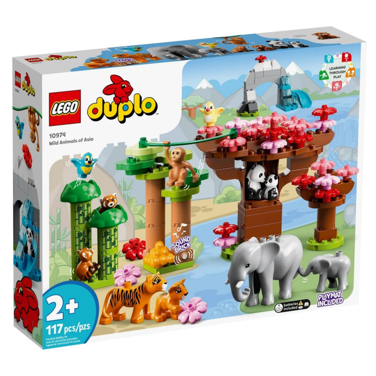 Конструктор LEGO DUPLO Town Дикие животные Азии 10974 | Goodtoys